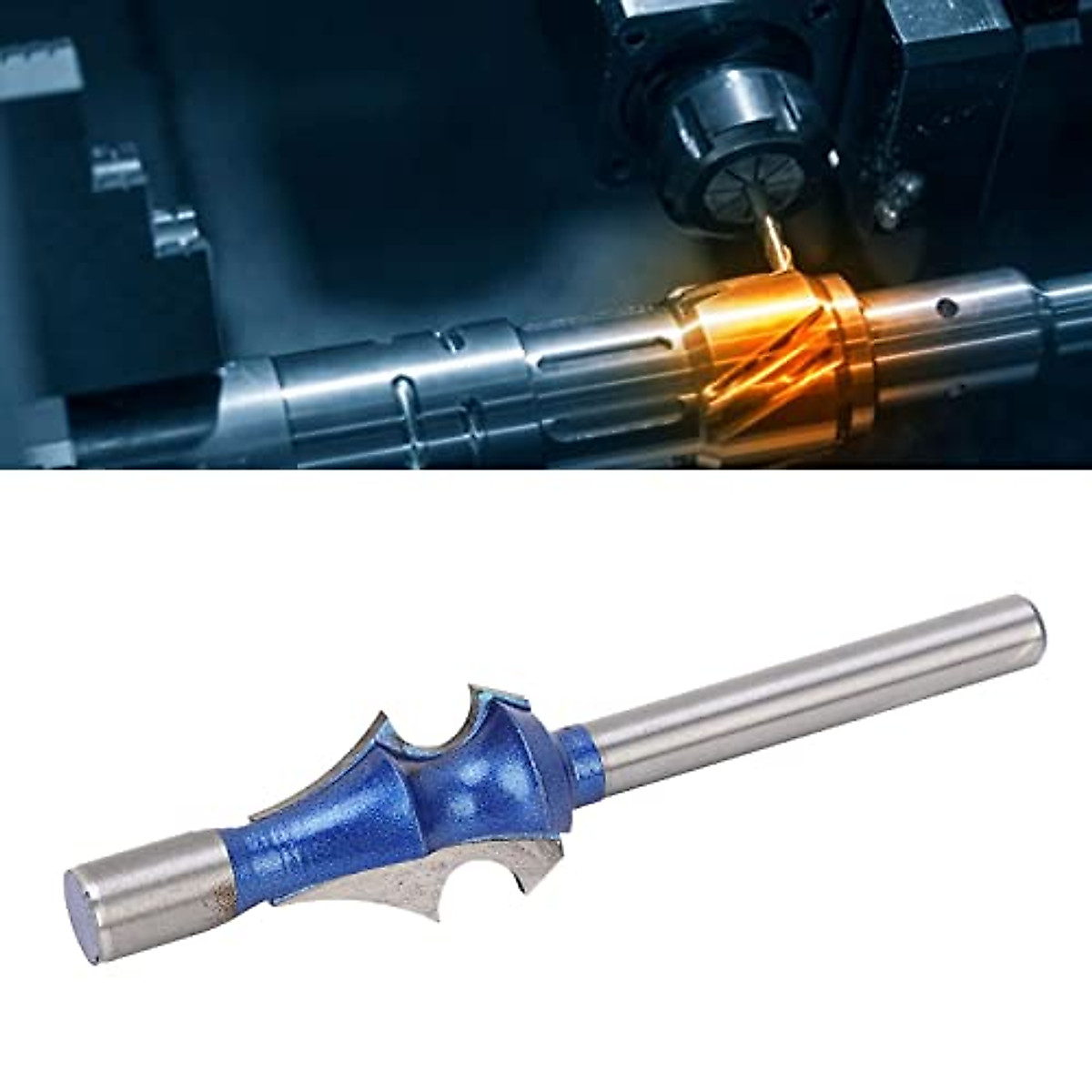Spiral Flush End Mill, Spiral Flush Trim Router Bit for Woodworking Stable Rotation for Cutting