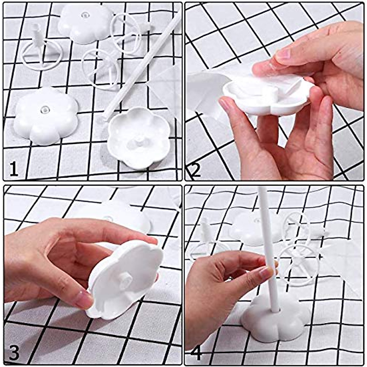 Balloon Stand Kit, 15 pack Balloon Stick Holder with Base for Table Top Centerpiece Party Decoration, Reusable Balloon Column Stand Suit for Happy Birthday/Baby Shower/Wedding Parties