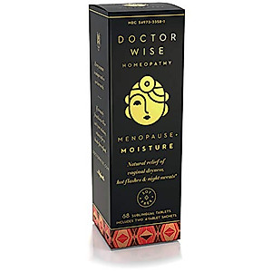 Menopause Natural Homeopathic Relief of Vaginal Dryness, Hot Flashes and Night Sweats, Doctor Wise Menopause Moisture by Hyland's, 68 Quick Dissolving Tablets
