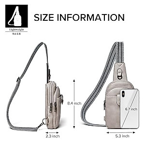 Rotora Small Sling Bag for Women Crossbody Purse, Crossbody Bags for Women Trendy, Fanny Pack Crossbody Chest Bag for Men