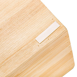 Kingrol Expandable Food Storage Container Lid Organizer, Large Capacity Bamboo Lid Organizer with 6 Adjustable Dividers for Kitchen Cabinet Organizers and Storage, 14.1-25.8 Inches