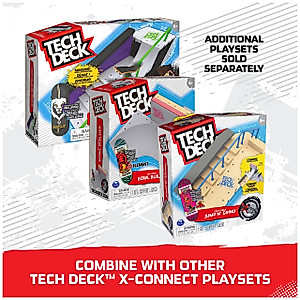 Tech Deck, Nyjah Skatepark X-Connect Park Creator, Massive Customizable Skatepark Ramp Set with Exclusive Fingerboard, Kids Toy for Ages 6 and up