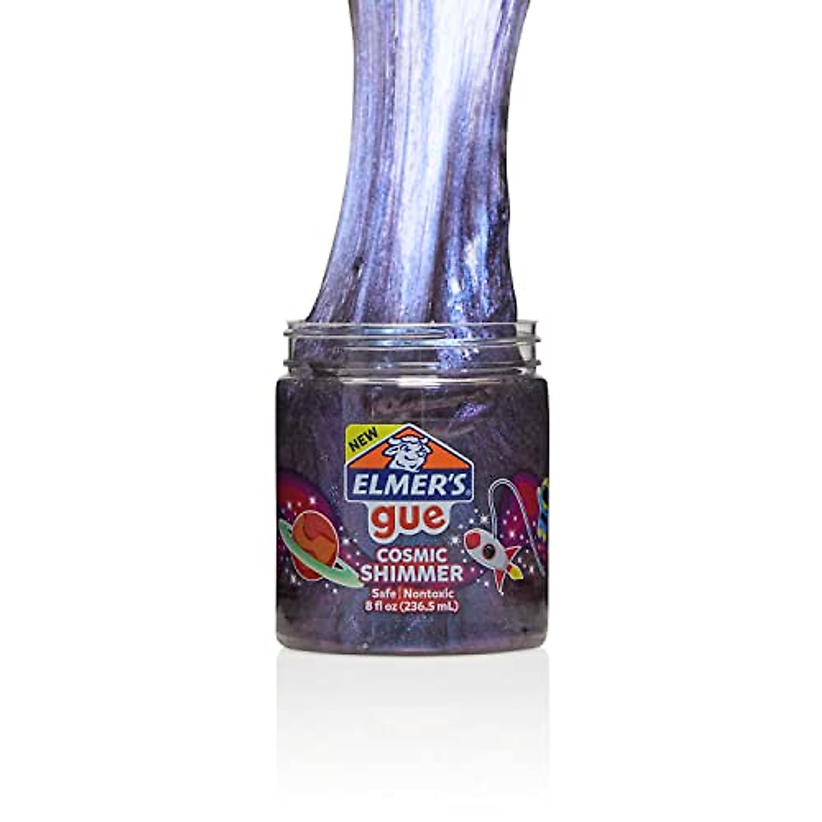 Elmer's Gue Premade Slime, Variety Pack, Includes Clear Slime, Scented Slime, Glitter Slime, 4 Count