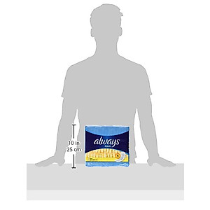 Always Maxi Feminine Pads For Women, Size 1 Regular Absorbency, Without Wings, Unscented, 48 Count