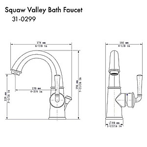 ZLINE Olympic Valley Bath Faucet in Chrome (OLV-BF-CH)