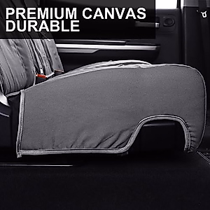 Truckiipa Toyota Tacoma Seat Covers Custom Fit for 2005 2006 2007 2008 2009 2010 2011 2012 2013 2014 2015 Regular/Double/Crew Cab SR SR5 TRD Sport TRD Off-Road TRD Pro Limited(Front Pair/Gray)