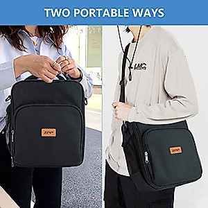 ZPP Lunch Box for Men Women Adults Small Lunch Bag for Office Work - Reusable Portable lunch box, Black