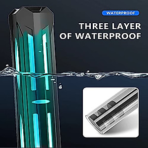 TAISHAN Aquarium Clean Light，13 W UV Sanitizer Submersible Light with Timer,Aquarium Water Clean Green Clear Waterproof Clean Lamp for Pond,Swimming Pool,Indoor