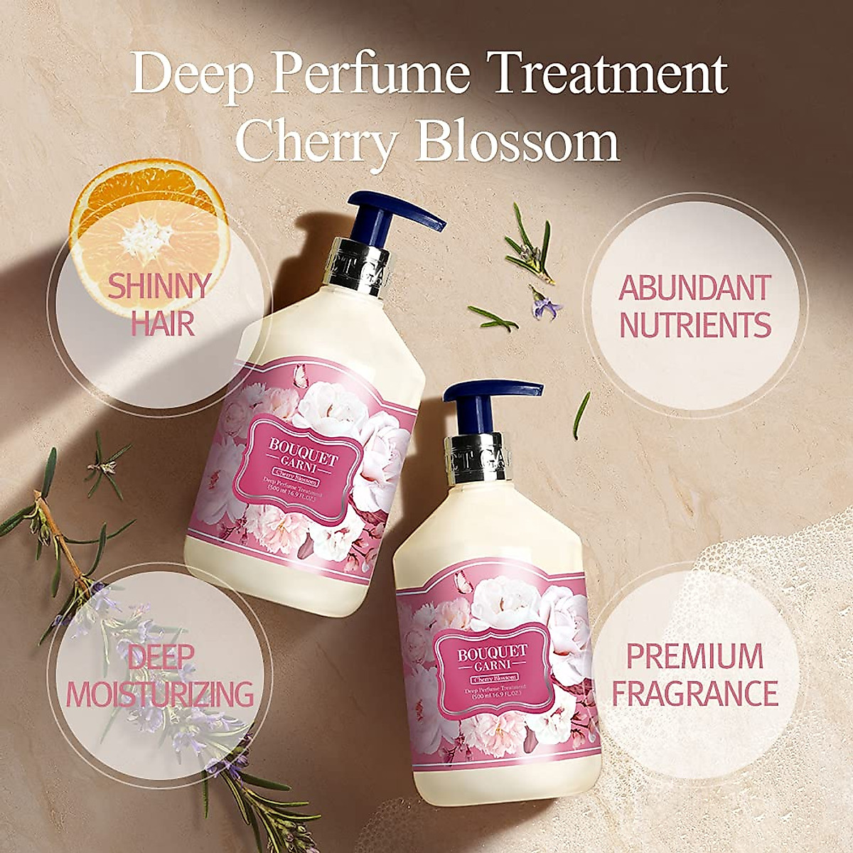 Bouquet Garni Deep Perfume Treatment Cherry Blossom 500 ml / 16.9 Fl. oz.