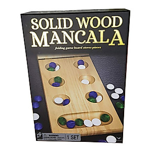 Cardinal Games Solid Wood Folding Mancala