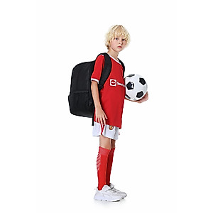 Hsmihair Youth Soccer Bag-Soccer Backpack & & Backpack for Football Volleyball Basketball,with Ball Compartment and Separate Cleat Training Package