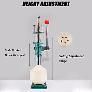 YHWD Coconut Opener Tool Thick Metal Base, Fruit Opener Hand Press Driller Opener, Manual Coconut Hole Opening Machine Kitchen Tools for Young/Tender Coconut Fruit Shop Home Use