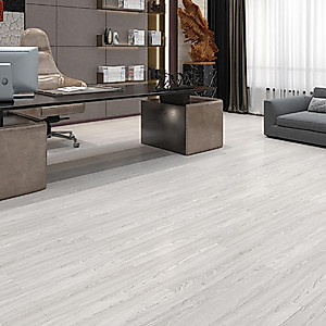 Nefish Luxury Peel and Stick Vinyl Flooring 36Pcs 54 Sq.Ft Wood-Look Floor Tiles Waterproof Easy Cut Easy DIY Self Adhesive Floor Tiles Vinyl