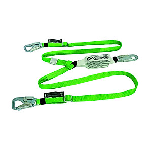 Honeywell Miller Fall Protection 980B/6FTGN Backbiter Tie-Back Lanyard with Shock Absorber, Standard, Green