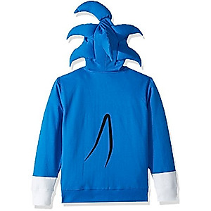 SEGA Kids' Big Sonic The Hedgehog Costume Hoodie, Royal, 8