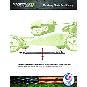 Maxpower 331981B 21-Inch Universal Gold Metal Mulching Lawn Mower Blad, Black and Brown & Briggs and Stratton 593260 Air Cleaner Cartridge Filter