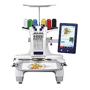 New brothreads - 25 Basic Colors of Huge Spool 5000M Polyester Embroidery Machine Thread for Commercial and Domestic Embroidery Machines