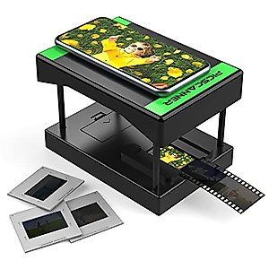 Mobile Film Scanner, 35mm Slide and Negative Scanner for Old Slides to Your Smartphone,Novelty Rugged Plastic Folding Slide Scanner with LED Backlight