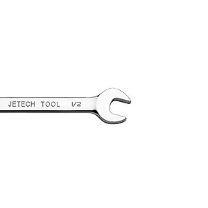 Jetech 1/2 Inch Flexible Head Gear Wrench, Industrial Grade Flex Ratcheting Spanner Made with Forged, Heat-Treated Cr-V Alloy Steel, Full Polished 12 Point Flex-Head Ratchet Combination Wrench, SAE