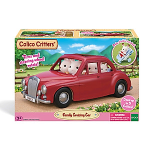 Calico Critters Family Cruising Car for Dolls, Toy Vehicle Seats up to 5 Collectible Figures
