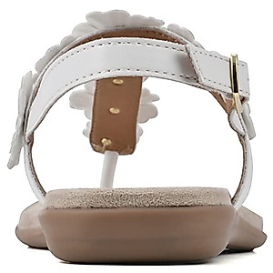 WHITE MOUNTAIN Women's Liftoff Sandal, White/Smooth, 8.5 M