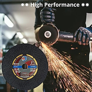 WA 10PACK - 7”x1/16"x7/8" Cutting Wheel for Metal & Stainless Steel, Cut-Off Discs Used On Angle Grinder, Diameter 7 inch, Arbor 7/8 inch, Aggressive Cut