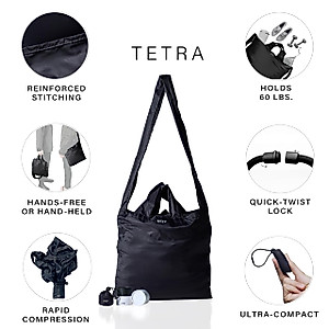 SYZY World's Most Compact Travel Tote Bag Portable Shopping Beach Market Bag - Reusable Collapsible Stuffable