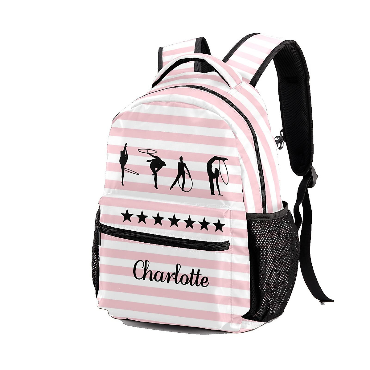 Deven Art Gymnastic Woman Personalized Kids Backpack for Boy/Girl Teen Primary School Daypack Travel Bag Bookbag