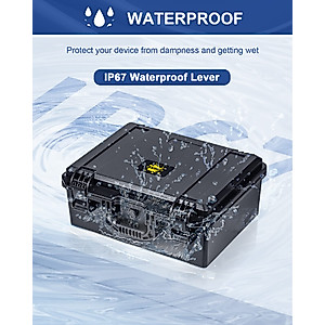 DEVASO Hard Carrying Case Compatible with Xbox Series X, Professional Deluxe Waterproof Case Soft Lining Hard Case for Xbox Series X Console, Controllers, Headset and Other Accessories