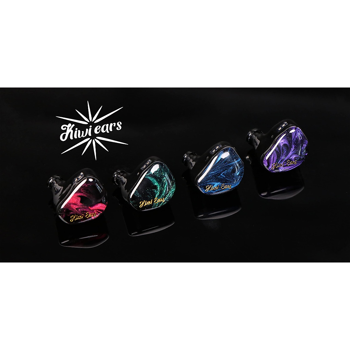 Linsoul Kiwi Ears Cadenza 10mm Beryllium Dynamic Driver IEM 3D Printed with Detachable Interchangeable Plug 0.78 2pin 3.5mm IEM Cable for Musician Audiophile (Perlude, Cadenza)