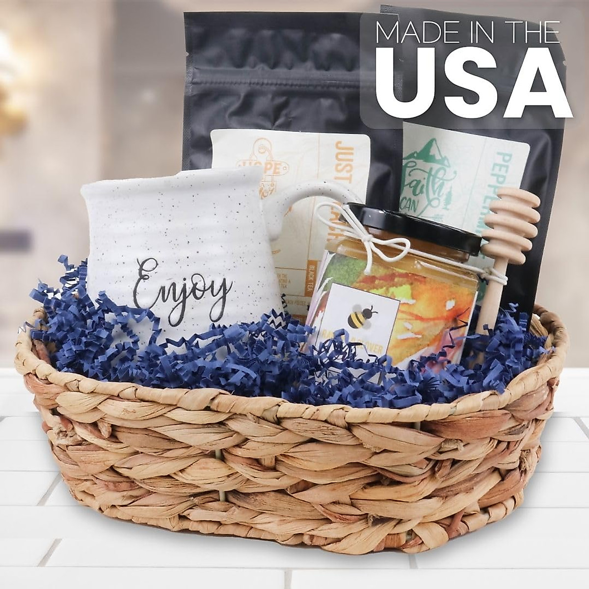 MagicWater Supply Crinkle Cut Paper Shred Filler (1 LB) for Gift Wrapping & Basket Filling - Navy Blue