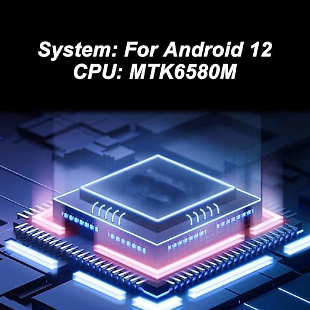 gernie Android 12 Unlocked Cell Phone, 5 Inch 1440x3040 Display 4GB RAM 32GB ROM MTK6580M Ultra Slim Smartphone 6800mAh Battery Dual SIM Mobile Phone with 5MP 8MP Camera for Kids (Gold)