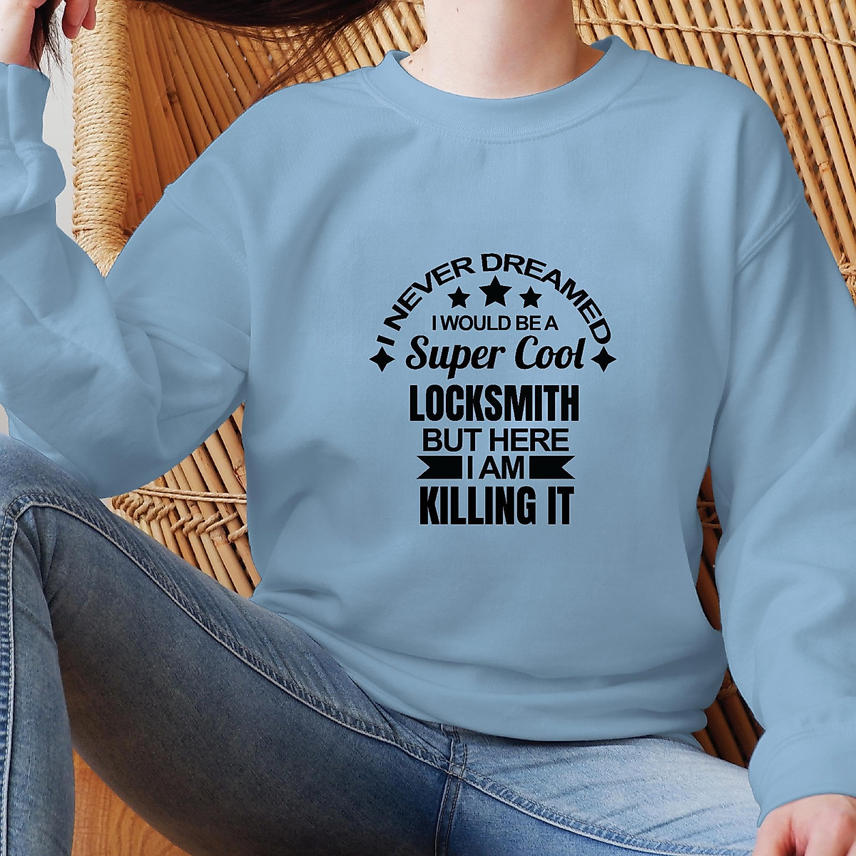 Unique Gift Idea for Locksmiths Showcasing Their Skills Grey Muticolor Unisex Sweatshirt