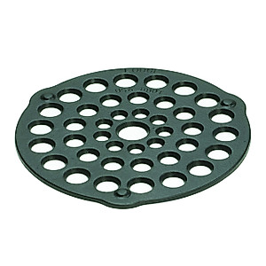 Lodge Seasoned Cast Iron Dutch Oven Bundle - 12 Inch Deep Camp Oven, Meat Rack/Trivet, Pre-Seasoned (8QT/8 inch)