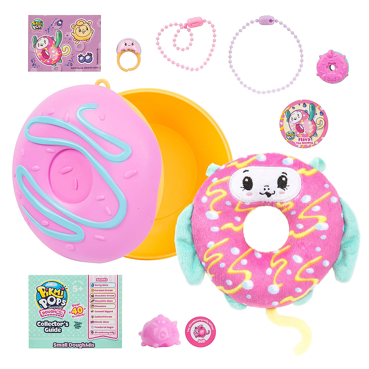 Pikmi Pops DoughMis Series Surprise Pack - 1pc Collectible Scented Medium Plush Toy in Medium Donut with Surprises 75291