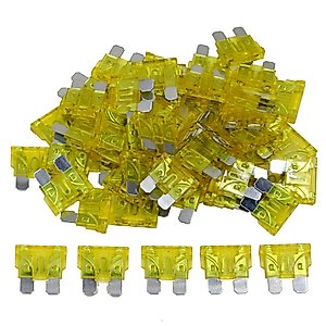 (55 pcs) 20 Amp Standard Blade Fuse, 20A Automotive Fuse for Car Truck