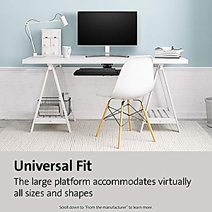 Kensington 60718 Adjustable Keyboard Platform with SmartFit System, 21-1/4w x 10d, Black