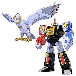 Bandai Shokugan Super Mini PLA Ninja Megazord & White Ninja Falconzord Set Mighty Morphin Alien Rangers