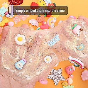 Mr. Pen- Slime Charms, 100pcs, Resin Charms, Charms for Slime, Cute Charms, Flatback Resin Charms, Fake Candy Charms, Flatback Charms, Resin Flatback Charms, Flat Back Resin Charms, Easter Egg Fillers