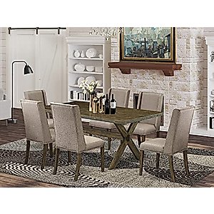 East West Furniture X777FL716-7, Regular
