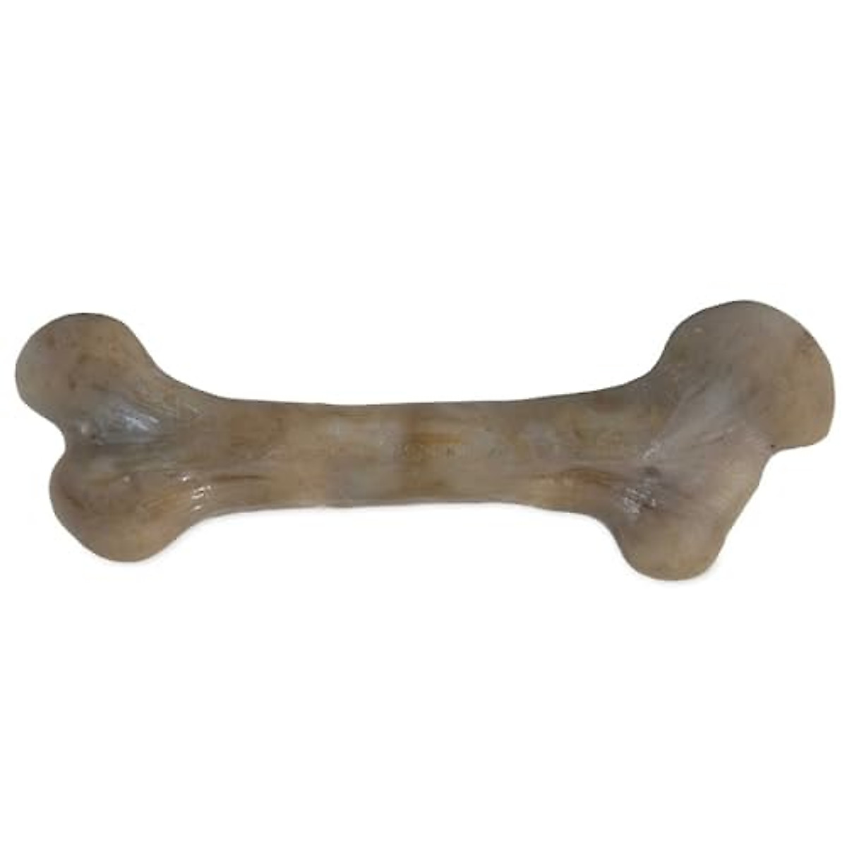 Pet Qwerks Dinosaur BarkBone - Nylon Dog Bone for Aggressive Chewers - Bacon Flavor - 6.5"