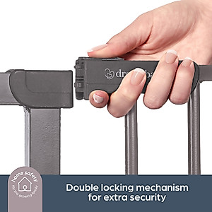 Dreambaby Ava 29.5" - 40" Baby Gate for Stairs and Doorways, Wide Adjustable-Gate for Doors, Easy to Install and Sturdy Walk Through Baby Gate - Can be Used as a Dog Gate