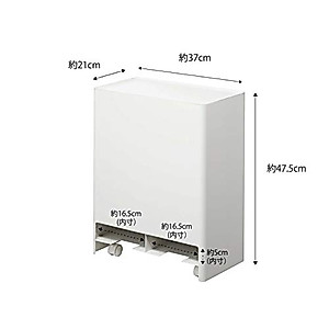 Yamazaki Home Organizer Stacker/Nursery Diaper Dispenser | Steel | Rolling Carts, One Size, White