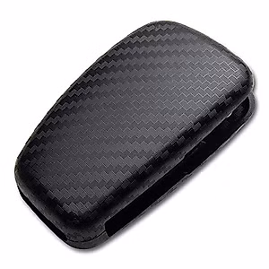 TANGSEN Flip Key Fob Case Personalized 3D Carbon Fiber Emboss ABS Plastic Protective Cover for Audi A1 A3 A4 A5 A6 A8 Q3 Q5 Q7 R8 RS4 S3 S4 S5 S6 S8 TT Quattro 3 4 Button Keyless Entry Remote