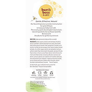 Burt's Bees Baby Lotion for Sensitive Skin, Nourishing Baby Care, Non-Irritating, Original Scent, 12 Ounce
