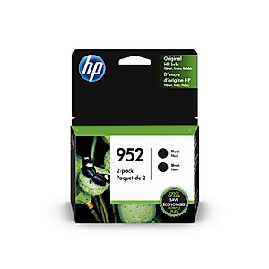 HP 952 | 2 Ink Cartridges | Black | Works with HP OfficeJet Pro 7700 Series, 8200 Series, 8700 Series | 3YP21AN
