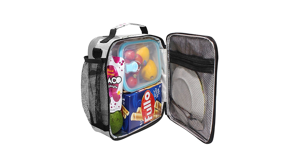 Cute Cat Pattern Insulated Lunch Bag for Food & Travel