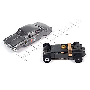 Auto World Thunderjet Nickey - 1966 Chevy Nova (Gray) HO Scale Slot Car
