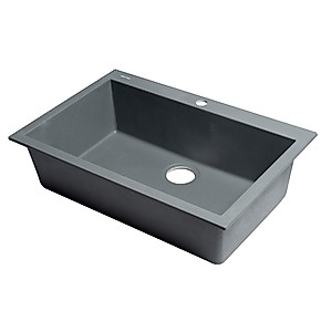 ALFI brand AB3020DI-T Kitchen Sink, Titanium