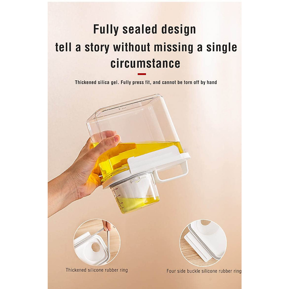 CLEAR AIRTIGHT FOOD STORAGE CONTAINER (SMALL)